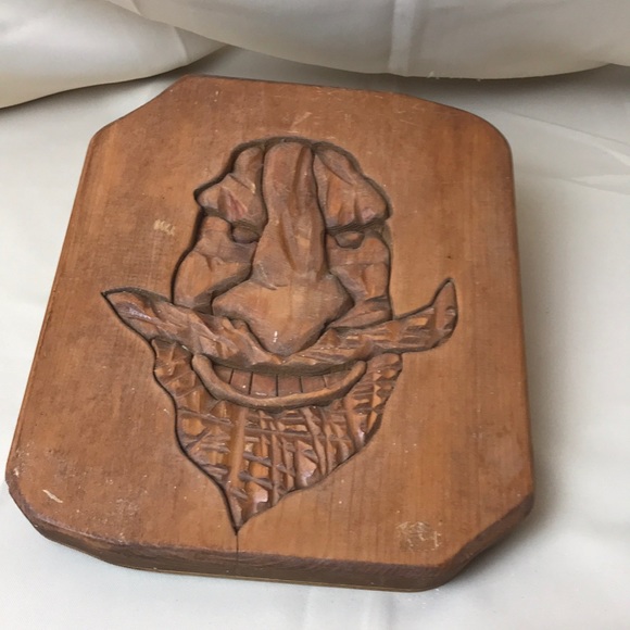 Wall Decor | Unique Troll Face Carved Wood Plaque With Stamp | Poshmark